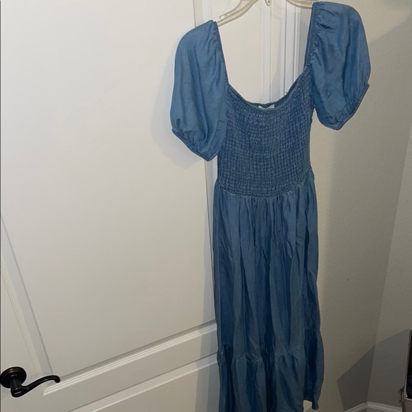 Blu Pepper | Dresses | Blu Pepper Blue Smocked Tiered Maxi Dress | Poshmark